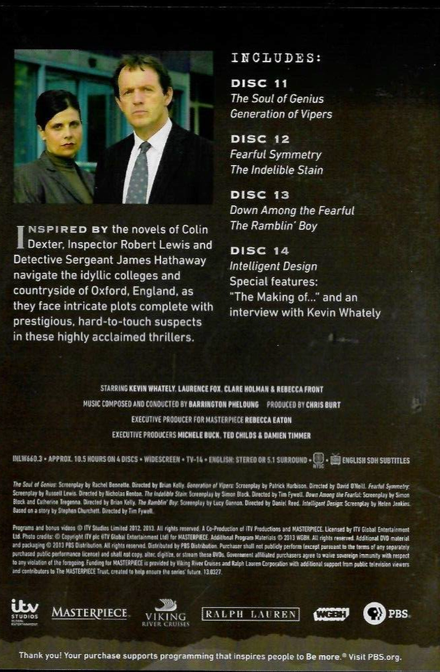 Inspector Lewis - Pilot through Series 6 Discs 11-14 | eBay