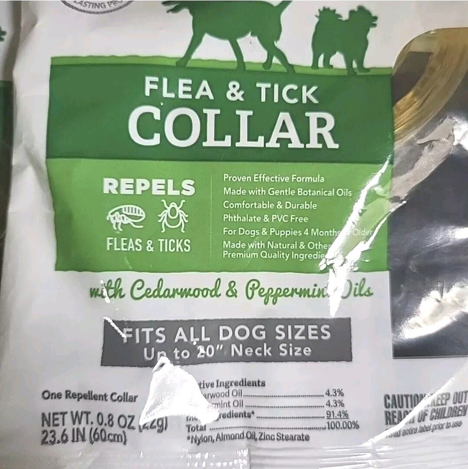 3x Natural Care All Natural Repellent Collar For Dogs Up To 20" Neck ...