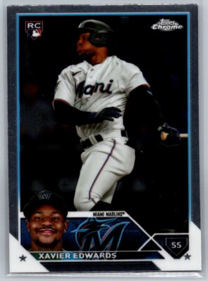 2023 Topps Chrome Update Xavier Edwards Rookie Miami Marlins #USC211 | eBay