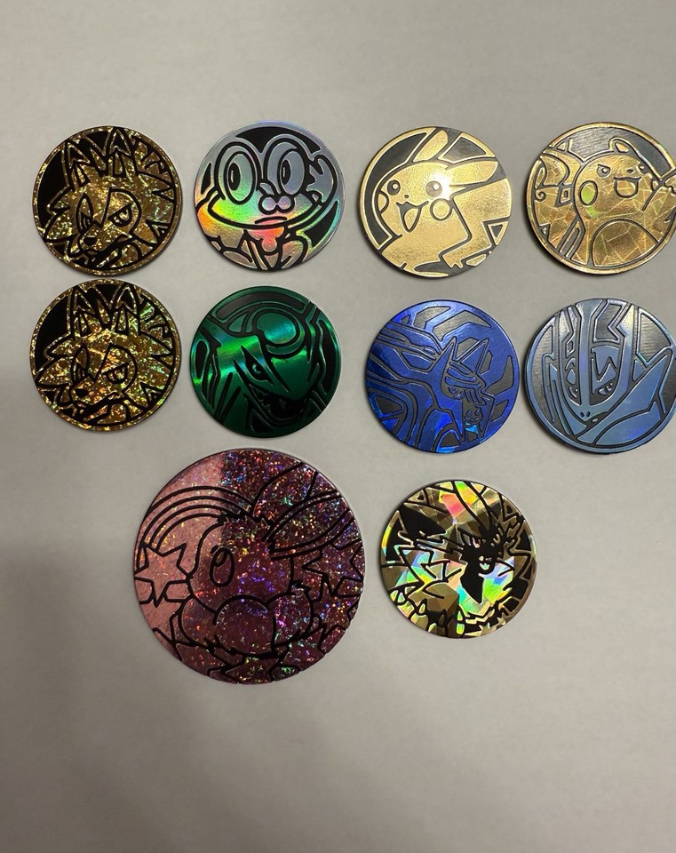 Lot of 10 - Official Pokémon TCG Coins | eBay