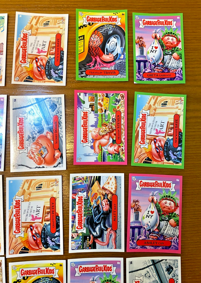 Rare GPK NYCC Comic Con 23 Card Lot w/ 3 Green 2 Pink! 2019 Garbage ...