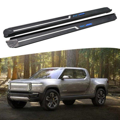 2PCS Running Board fits for Rivian R1T 2021-2024 Side Step Nerf Bar ...