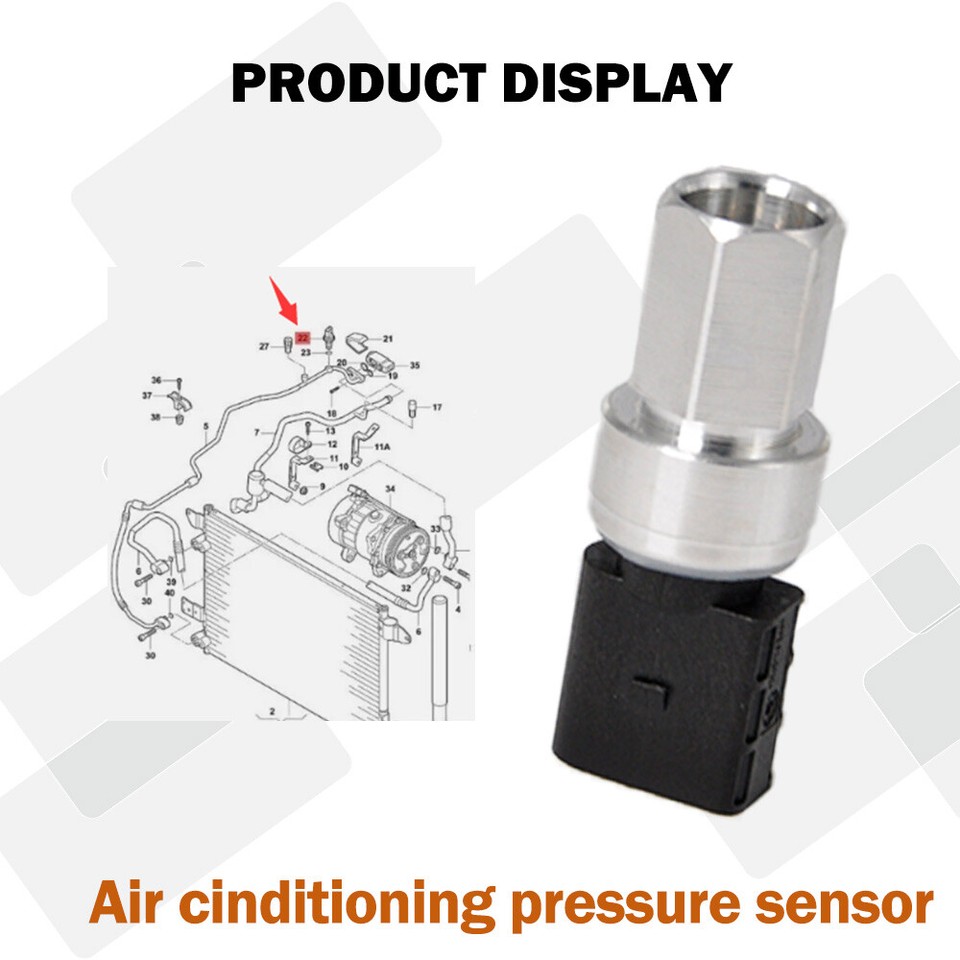 1K0959126E Air Conditioning A/C High Pressure Sensor Switch For Audi A3 ...