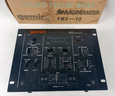 Gemini Scratch Master PMX - 10 Stero Preamp Mixer w/ Box | eBay