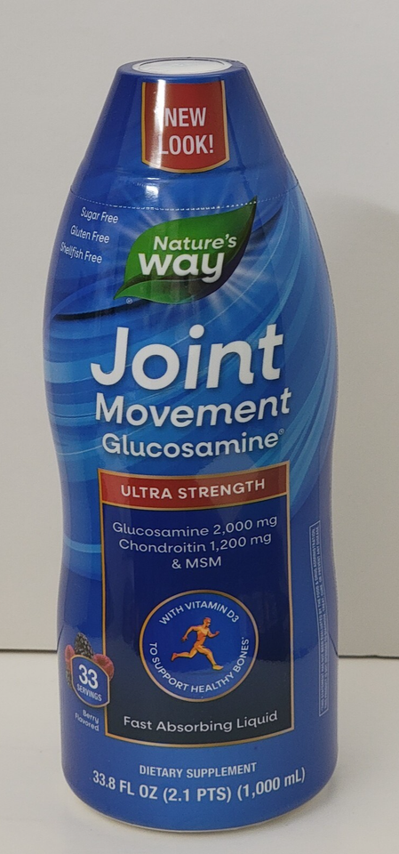 Nature's Way Joint Movement Glucosamine Ultra Strength 33.8 fl oz EXP ...