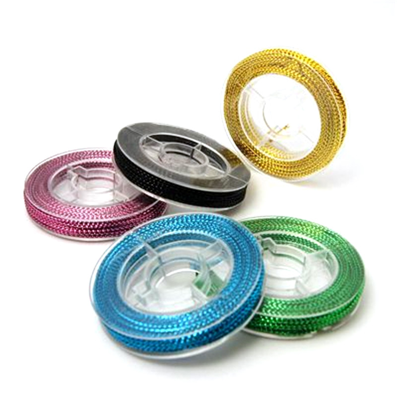 10 Rolls Mixed Color Braided Non-Elastic Cords Beading Thread Strings ...