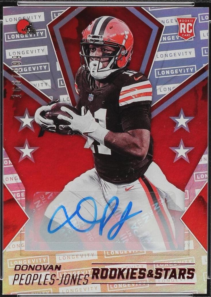 2020 Panini Rookies & Stars - Rookie Donovan Peoples-Jones #160 Longevity Signatures /199 (AU ...