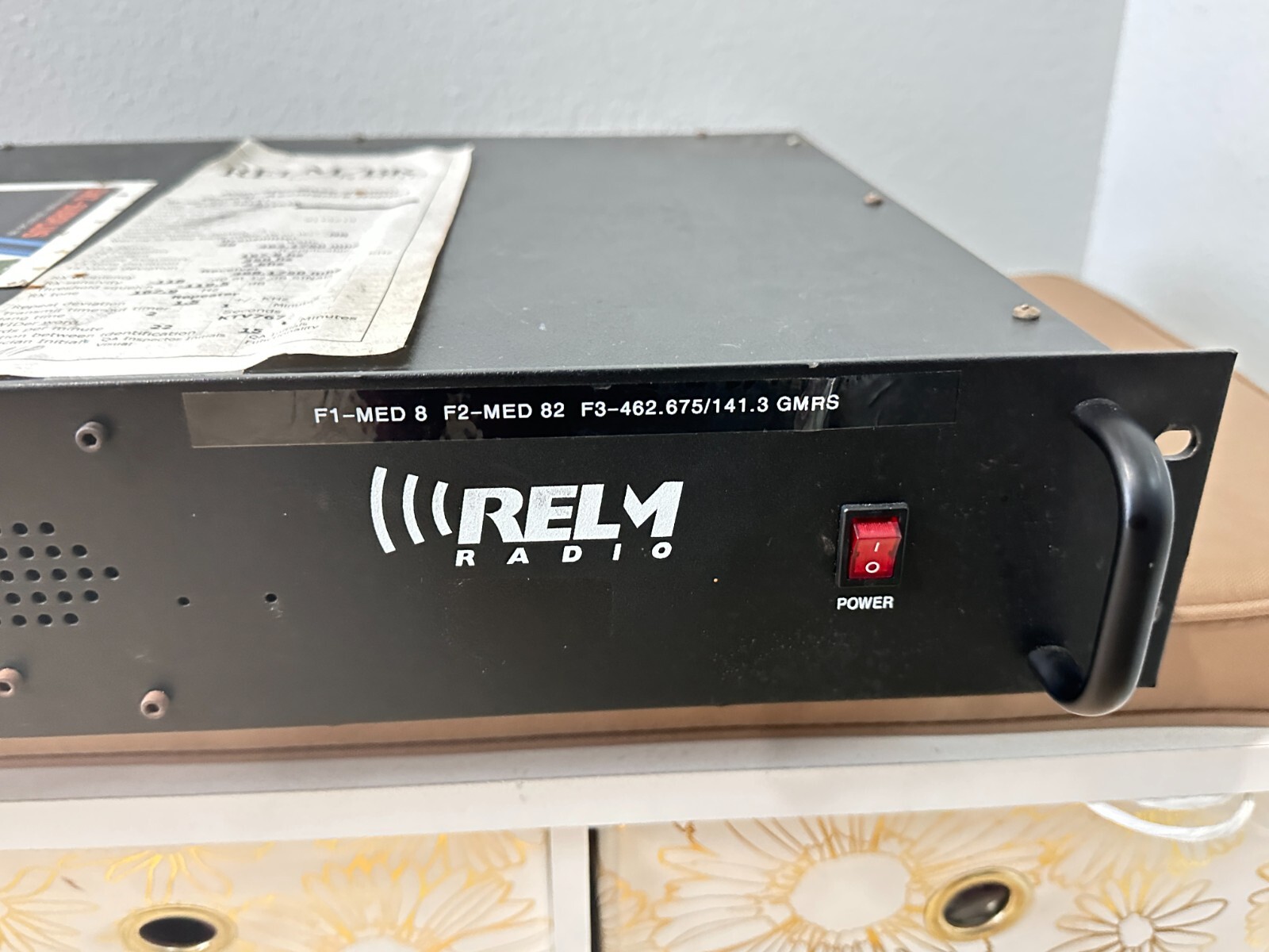 BRIGECOM SYSTEMS RELM RADIO REPEATER MODEL CS-540U TX 463.1750 MHZ RX ...