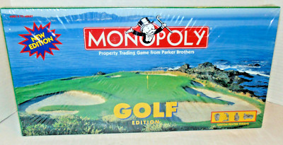 VINTAGE Monopoly Golf Edition NEW SEALED USAopoly 1998 Board Game ...