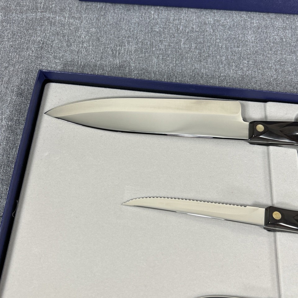 Cutco 3 Pc Knife set gift box 1827 Kitchen Classics 1720, 1721, 1728 ...