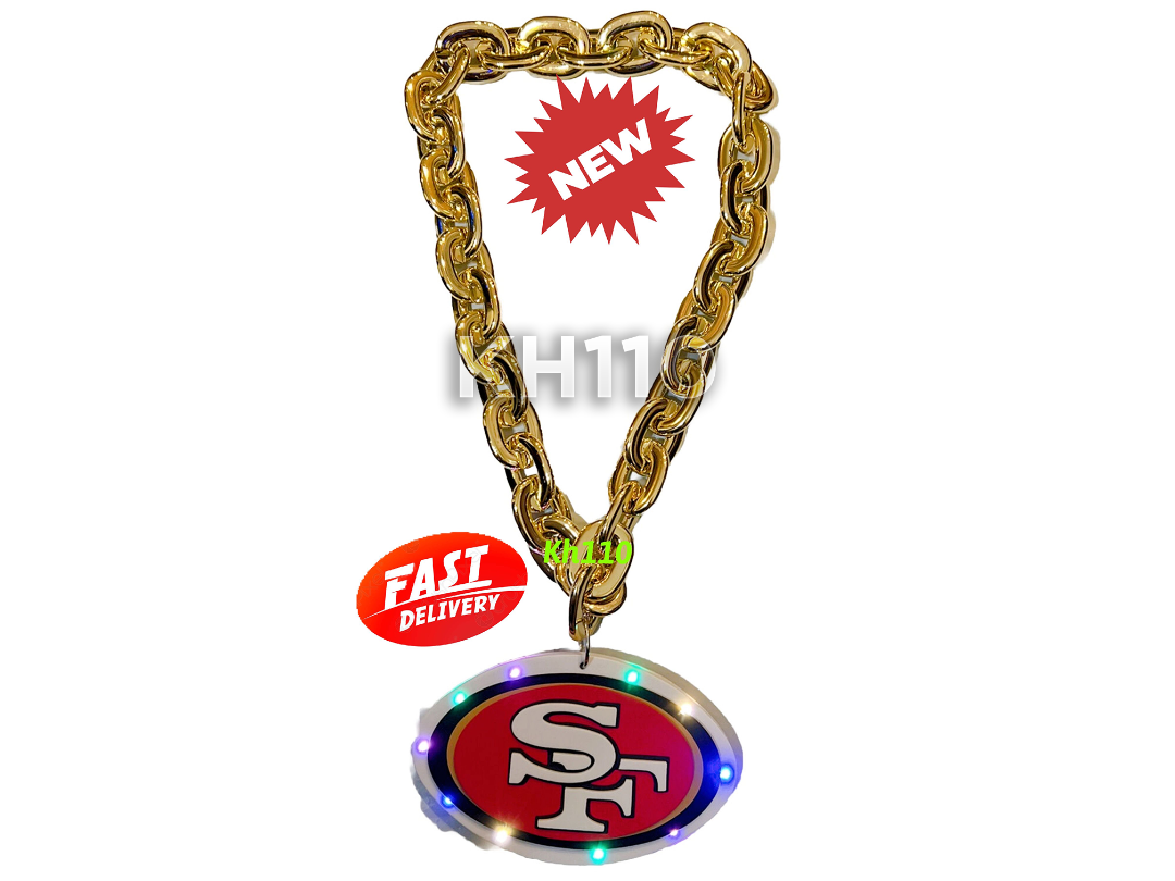 NFL San Francisco 49ers LED Light Up Fan Chain Necklace-NEW | eBay