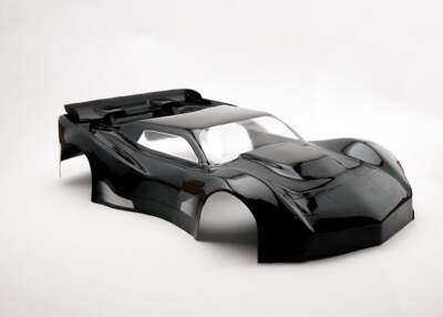 CORVETTE C3 1/8 SCALE GT CLEAR RC CAR BODY - 0121 SERPENT SRX8 XRAY ...