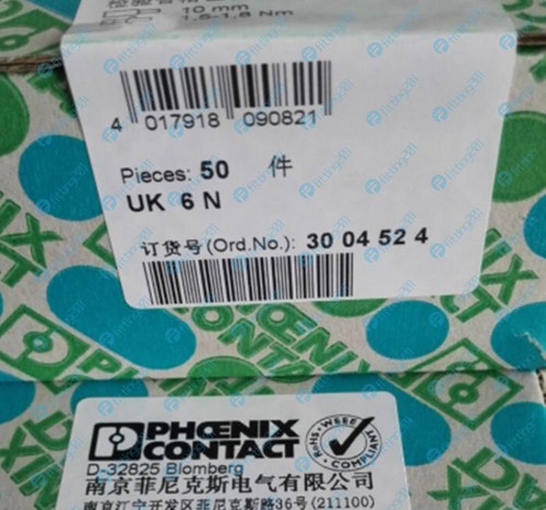 50PCS New Phoenix Contact UK 6 N 3004524 terminal block | eBay