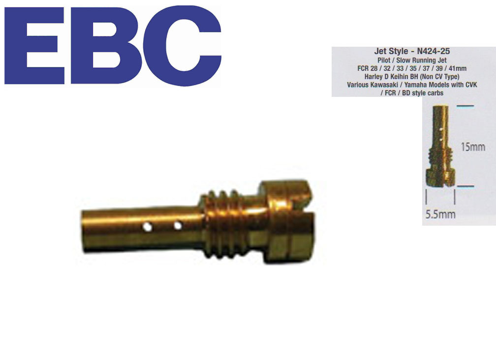 EBC Precision Keihin Carburetor Pilot Jets N424-25 Pilot / Slow Running ...