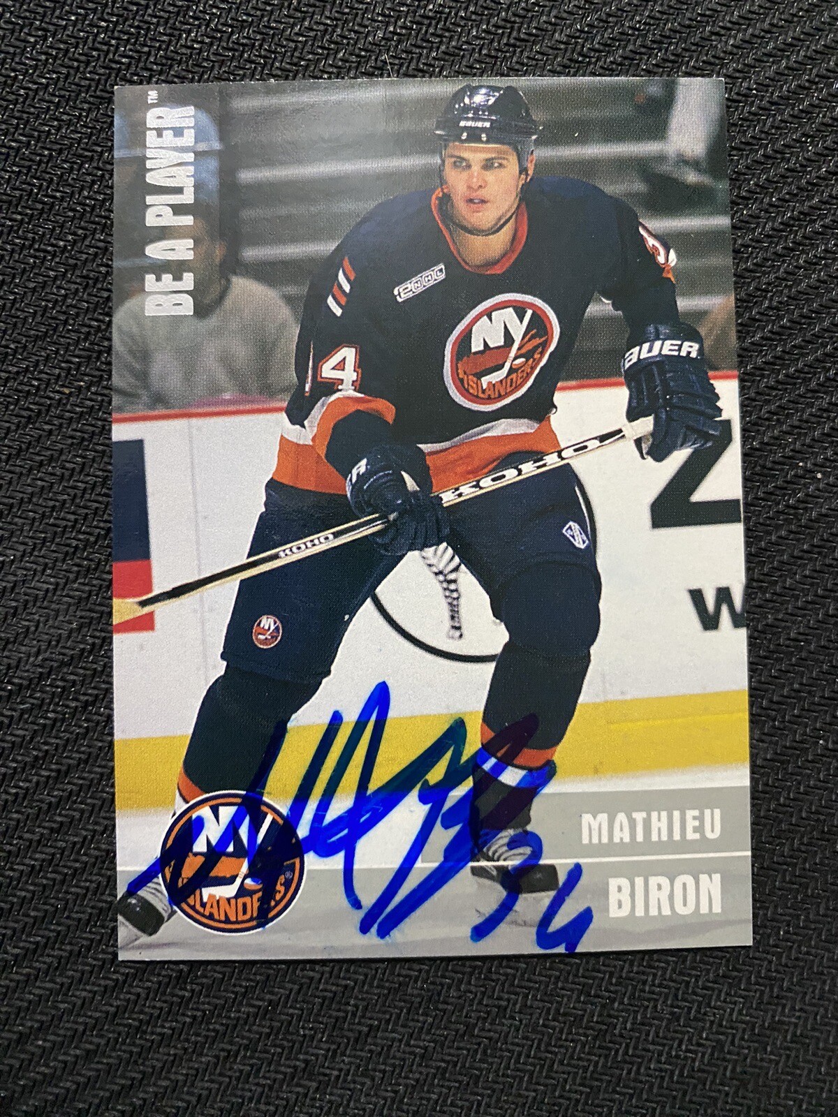 1999-00 Be A Player Hockey Silver #305 Mathieu Biron Autograph #/1000 ...