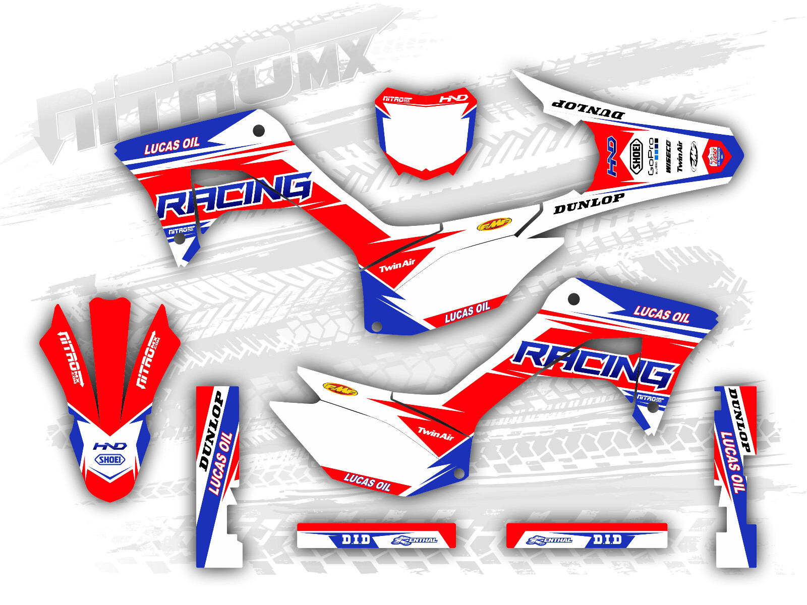 Graphics Kit fits Honda CRF 250 F CRF 250F 2019 2020 2021 2022 2023 ...