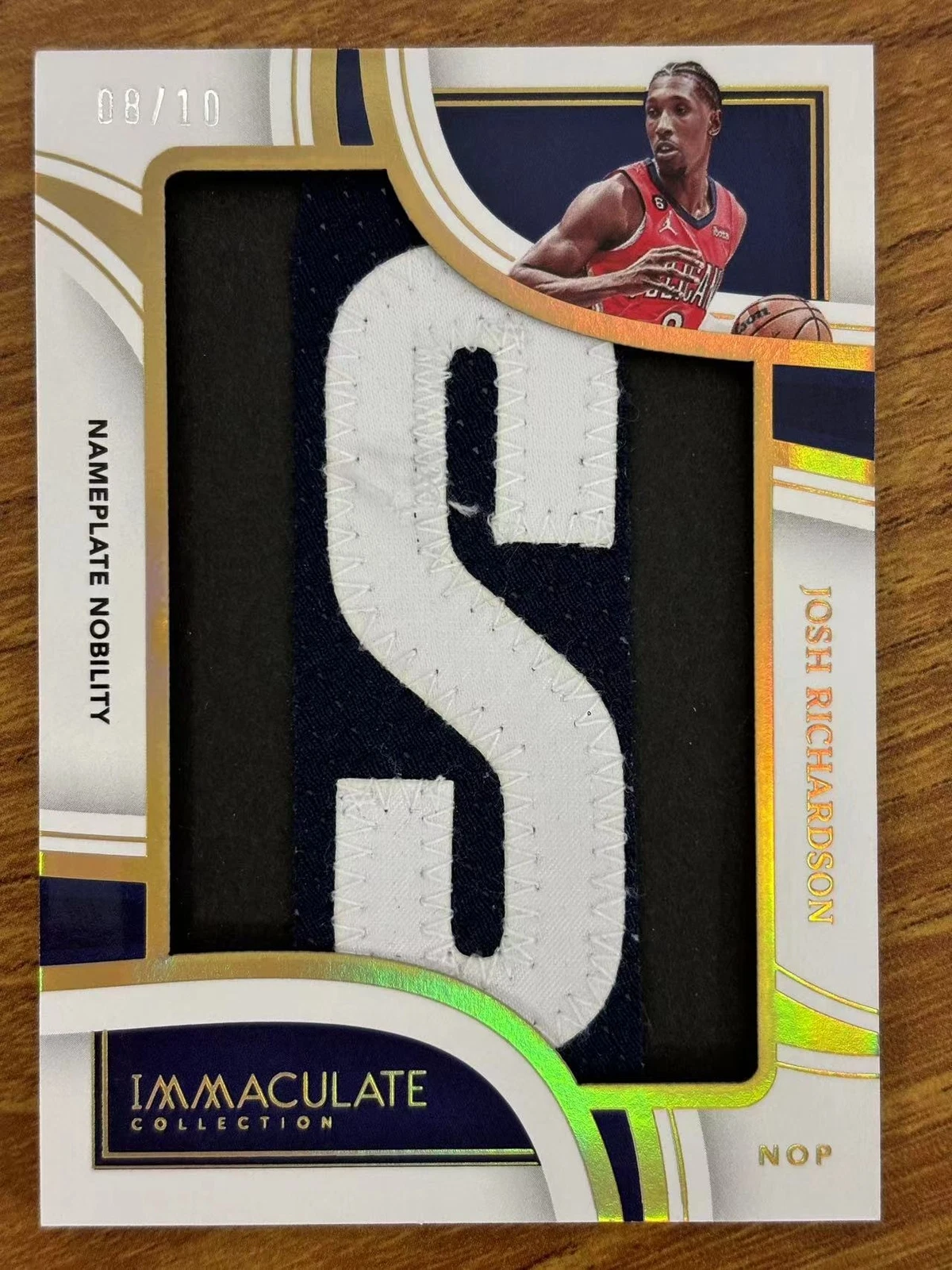 Josh Richardson 2022 Immaculate #JP-JRN Jumbo Patches Jersey Number /10 ...