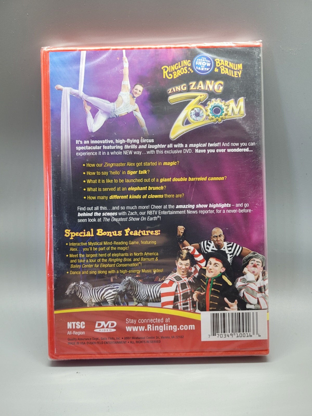 Ringling Bros. and Barnum & Bailey Circus Zing Zang Zoom 139th Edition ...