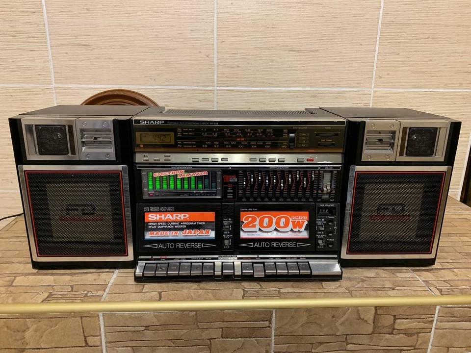 Sharp WF 939 Vintage Boombox Japan Radio Cassette Tape Recorder | eBay