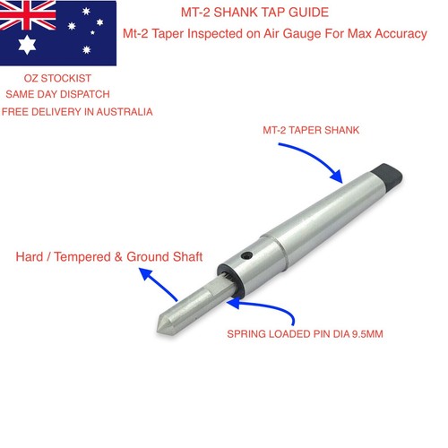 Tapping Guide MT-2 SHANK Spring loaded set to align tap on mill and ...