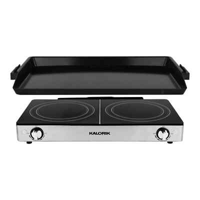 KALORIK Pro DOUBLE GRIDDLE and COOKTOP, Stainless Steel, NEW in ...