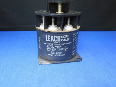 H-A1A-027 LEACH RELAY 3PDT COIL 28 VDC NEW OLD STOCK | eBay