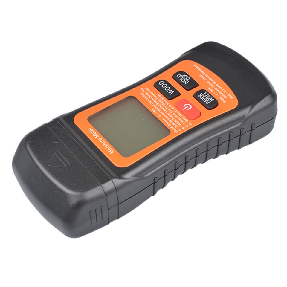Two Pins Moisture Reader Backlit Digital with Temperature Display for ...