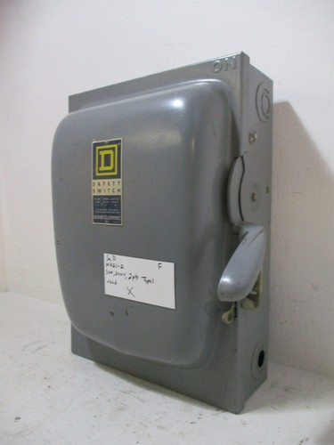 Square D H421-2 30 Amp 240V Dual 2-Phase Fusible Safety Switch 30A ...