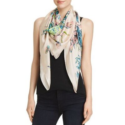 Echo Adelaide Floral Silk Square Scarf | eBay