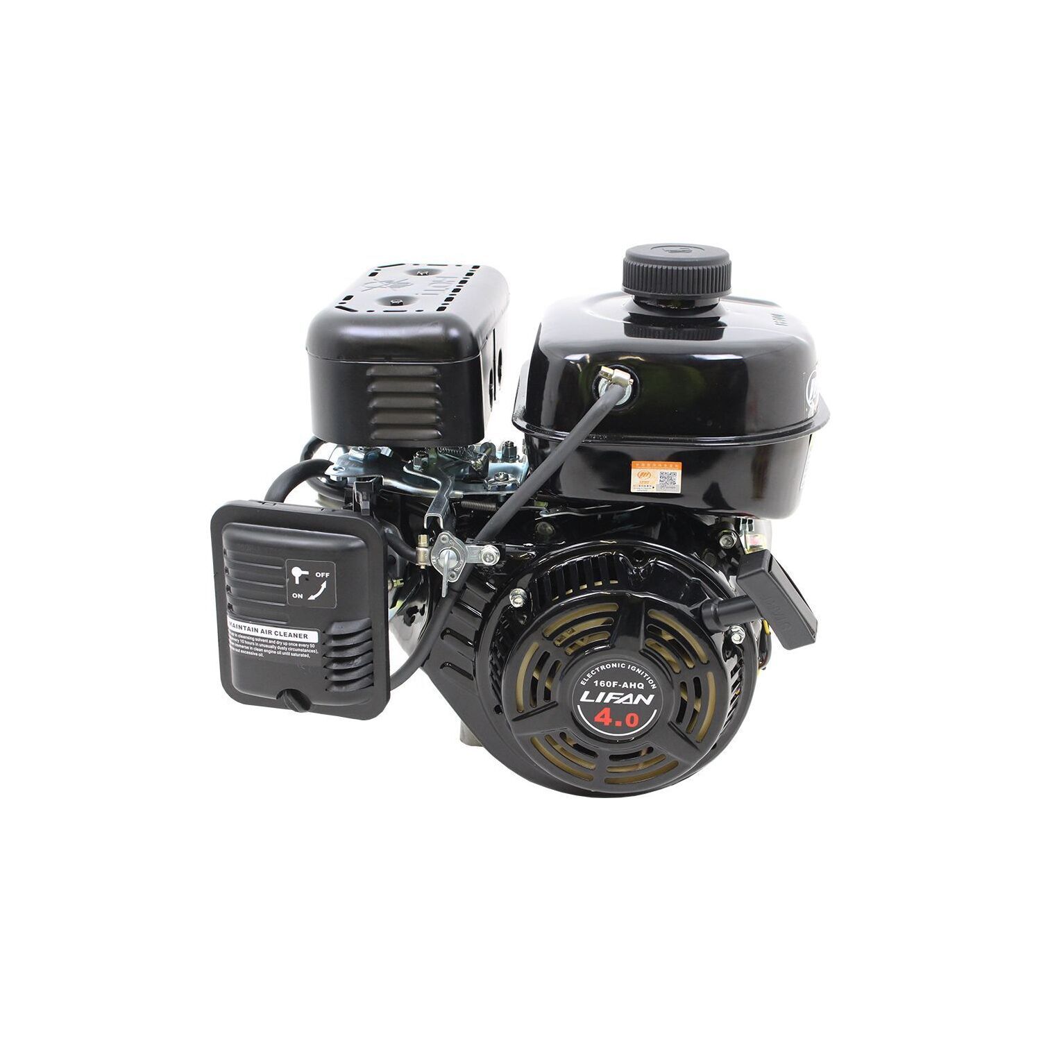 Lifan LF160F-AQ 4 HP 118cc 4-Stroke Industrial Grade Gas Engine for ...