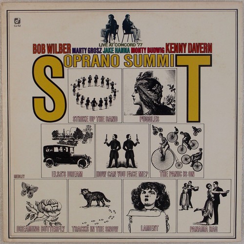 BOB WILBER, KENNY DAVERN: Soprano Sax Summit US Live at Concord CJ-52 ...