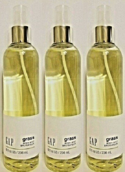 3x of Gap GRASS FOR HER body MIST 8 OZ / 236 ML FRAGRANCE SPRAY BRAND ...