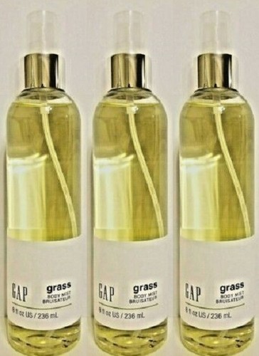 3x of Gap GRASS FOR HER body MIST 8 OZ / 236 ML FRAGRANCE SPRAY BRAND ...