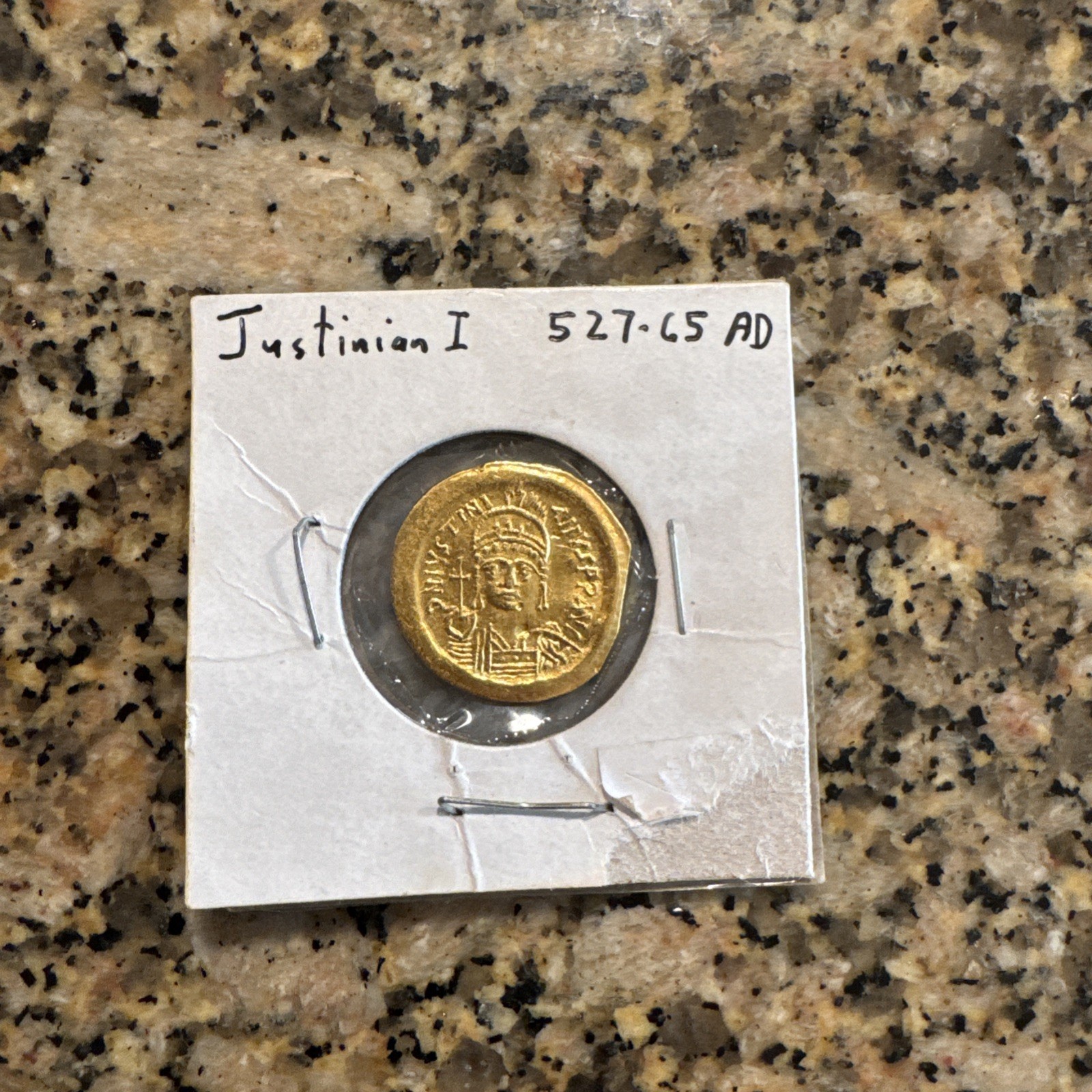 GOLD Justinian I the Great 527-565 AD, Byzantine Empire AV Solidus Coin ...