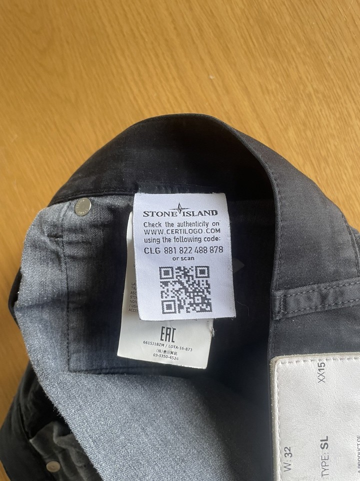 Black Stone Island Jeans Men 32 inch waist, 34 inch leg - used - good ...