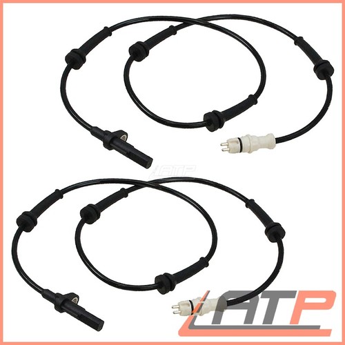 2x ABS WHEEL SPEED SENSOR REAR AXLE LEFT+RIGHT FOR RENAULT TRAFIC 2 01 ...