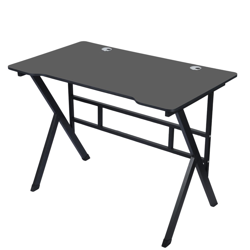 Gaming Desk Ergonomic Computer Game Table with X-shaped Steel Leg | eBay
