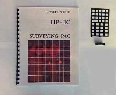 Surveying Pac for Hewlett Packard HP 41CV calculator with overlay and ...
