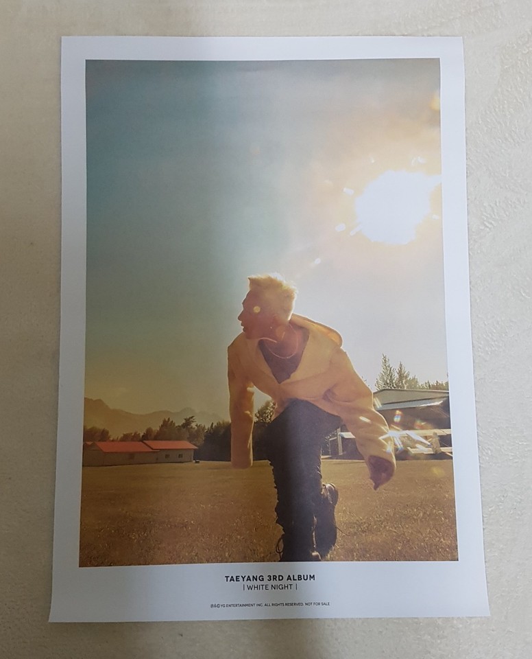 K-POP TAEYANG 3rd Album [WHITE NIGHT] OFFICIAL POSTER -NEW- | eBay