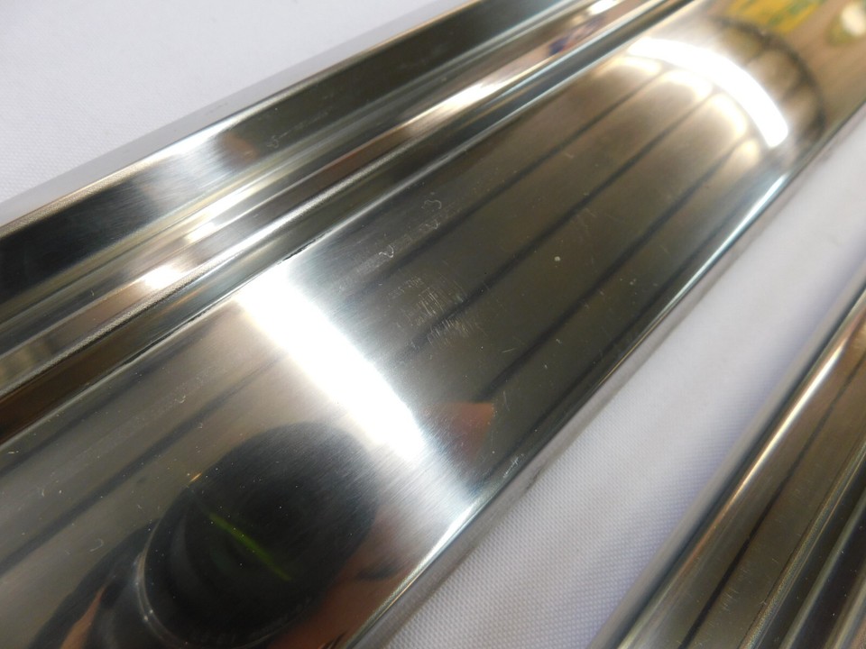 NOS 1966 Ford Galaxie 500 Stainless Steel Rocker Panel Mouldings Trim ...