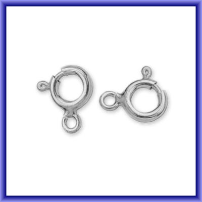 2 X Solid Sterling Silver 925 Spring Bolt Trigger Clasps Repair Open 5 ...