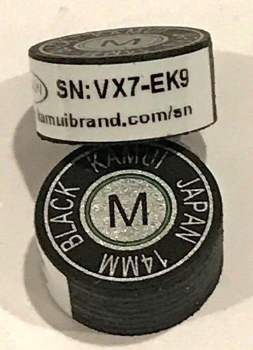 KAMUI BLACK POOL CUE TIPS MEDIUM HARDNESS BRAND NEW FREE SHIPPING BEST ...