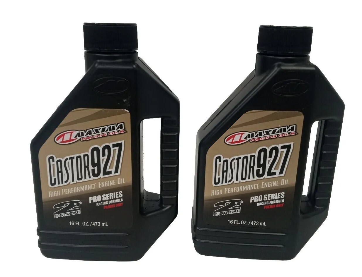 2 Maxima 23916 Castor 927 2-Stroke Racing Premix Oil - 16 oz. Bottle X ...