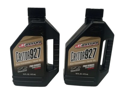 2 Maxima 23916 Castor 927 2-Stroke Racing Premix Oil - 16 oz. Bottle X ...