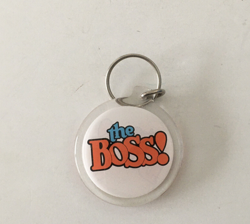 Vintage The Boss round acrylic key ring key holder keychain | eBay