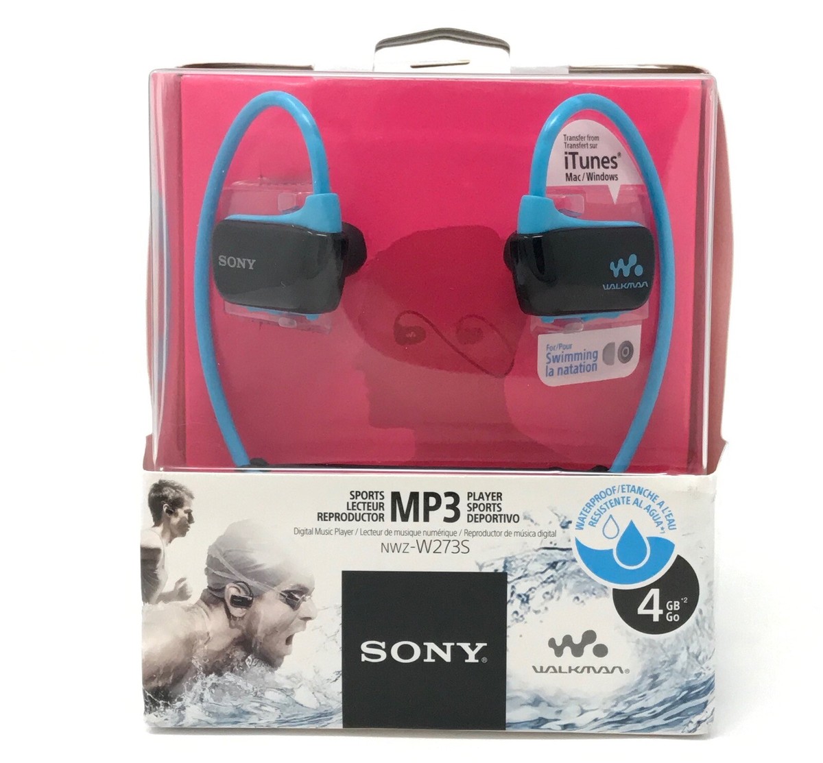 Sony Waterproof Headphones In Packaging