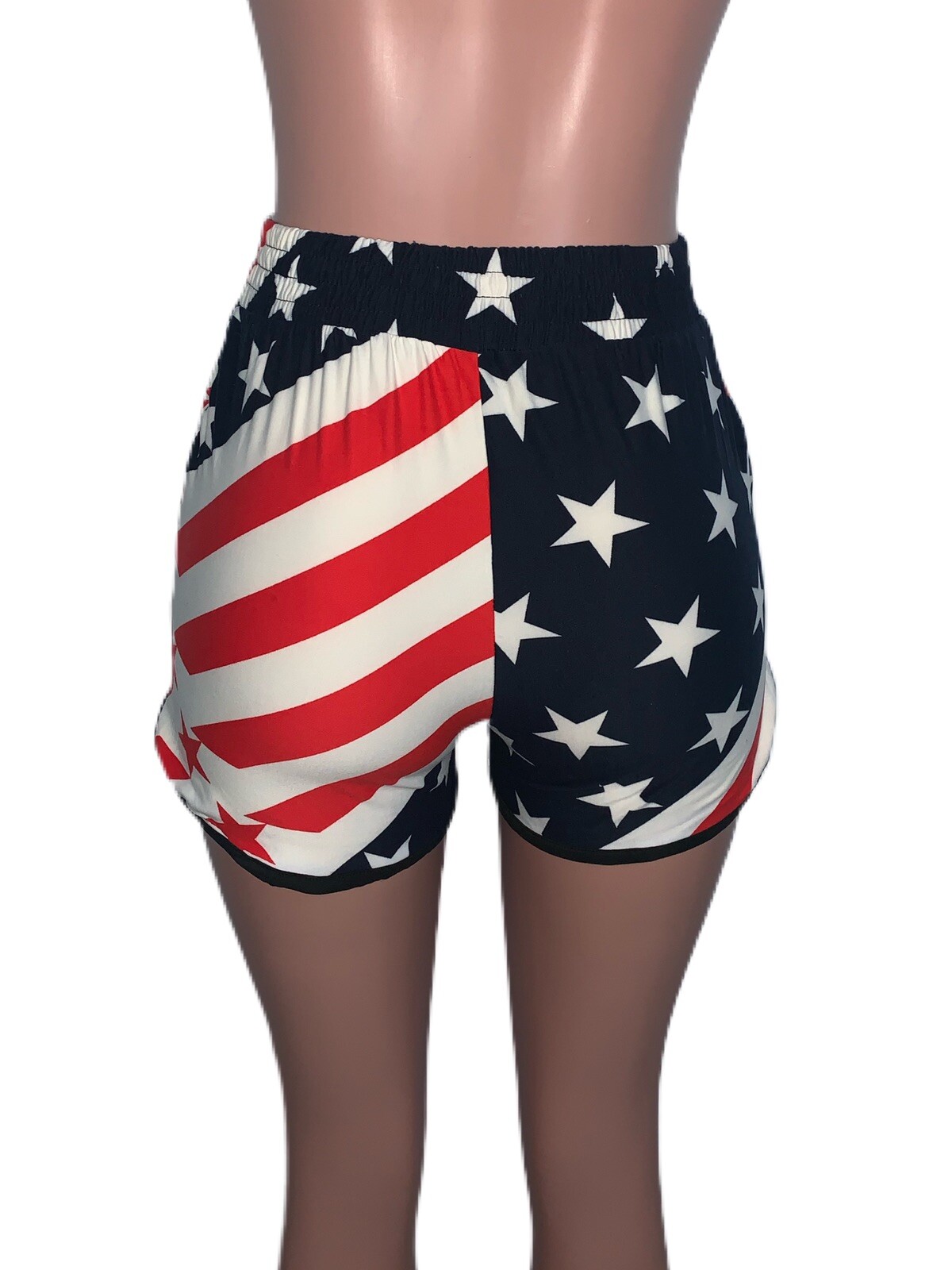 Patriotic Usa American Flag drawstring dolphin Shorts Beach festival ...