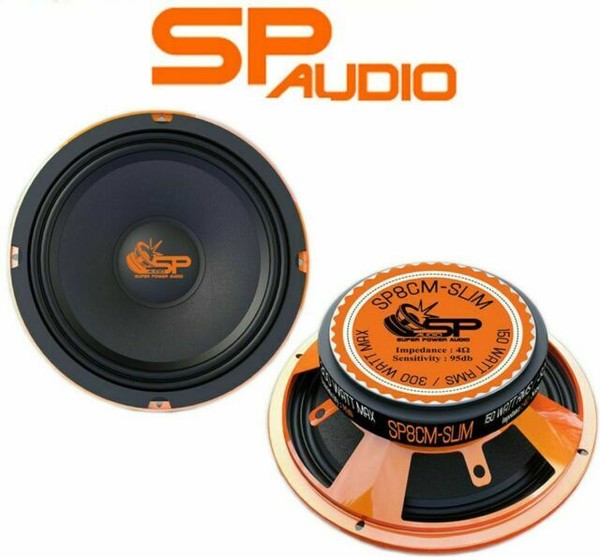 SP Audio SP8CM 20cm/8" 150W RMS 4 Ohm Midrange Woofer - Nero/Arancione ...