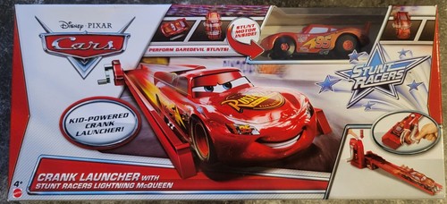 Disney Pixar Cars Stunt Racers Crank Launcher W/ Stunt Motor Lightning ...