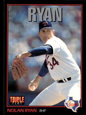 Nolan Ryan 1993 Triple Play Card #96 Texas Rangers | eBay